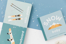Baby Ski Book | Baby Snowboarding Book | Modern